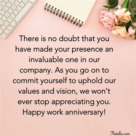 60 Happy Work Anniversary Wishes Messages And Quotes 56 OFF