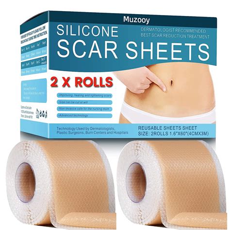 Amazon Silicone Scar Sheets 2 Rolls Medical Grade Silicone Scar