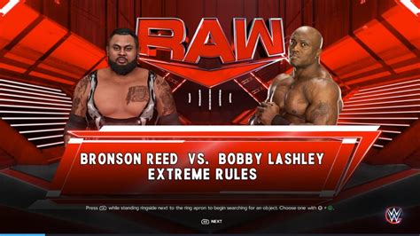 WWE 2K23 Bobby Lashley Vs Bronson Reed 3rd Match WWE Universal