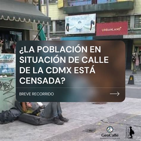 La población en situación de calle de la CDMX está censada