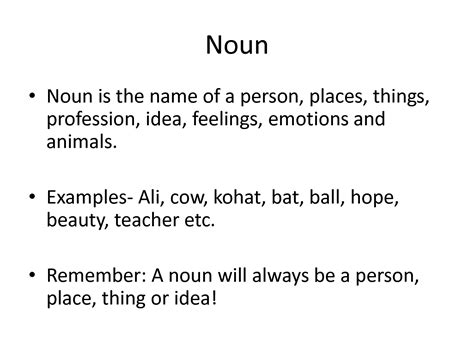 SOLUTION Noun And Types Of Nouns Studypool