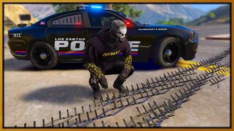 GTA 5 Roleplay Fake Cop Spike Strip Car Stealing RedlineRP YouTube