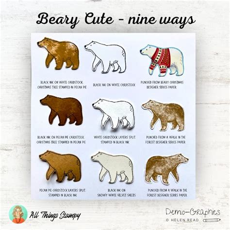 Beary Cute Stampin Up Ideas Polar Bear Christmas Cards Stampin Up