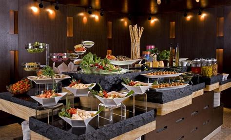 Buffet Beverage Table Setting