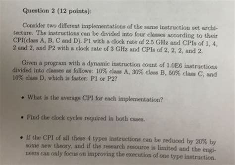 solved consider two different implementations of the same
