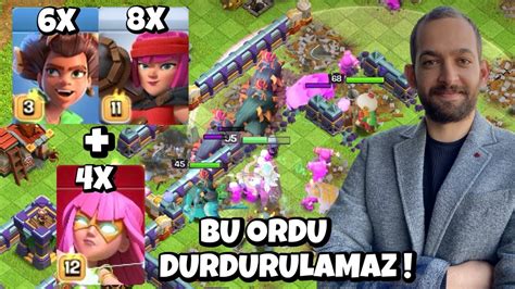 BU ORDU ÇOK BOZUK ÇOK GÜÇLÜ CLASH OF CLANS YouTube