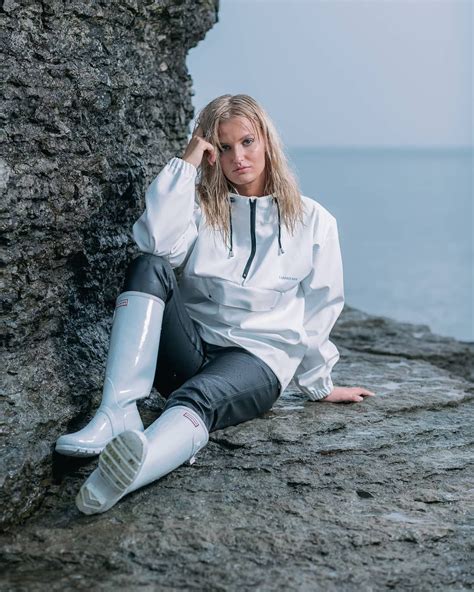 Rainwear From Sweden On Instagram Wilma In White Anorak And Our New