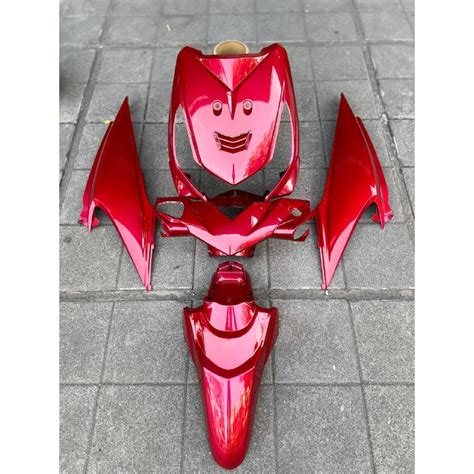 Cover Body Halus Full Set Honda Beat Karbu Old Lama Warna Merah Maron