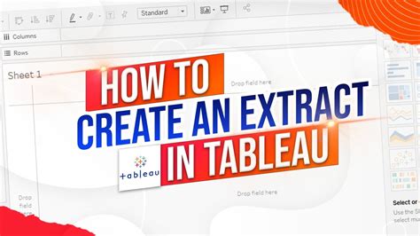 How To Create An Extract In Tableau Desktop Youtube
