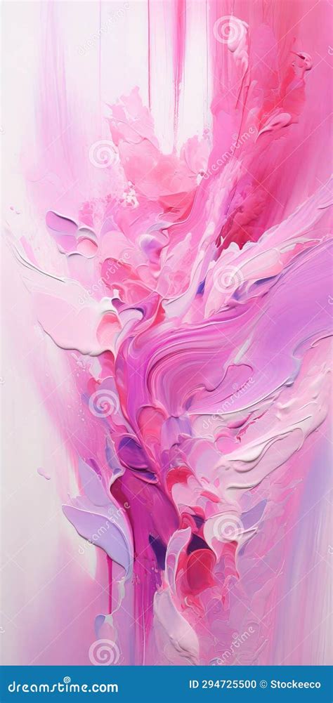 Fuchsia Abstract Painting With Fluid Gestures And Blink And You Miss It