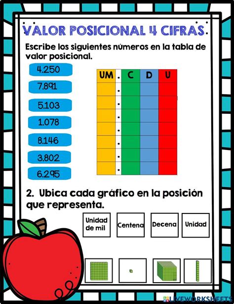Lectura Escritura Y Notacion Desarrollada De Cantidades Worksheet Artofit