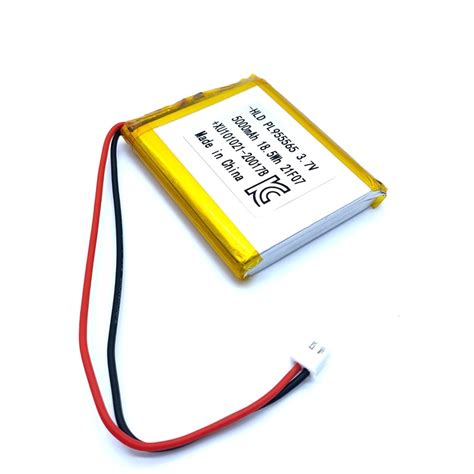 Kc Certified 955565 3 7V 5000mAh Rechargeable Lithium Ion Polymer