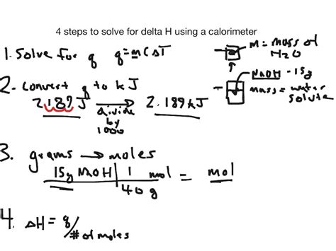 4 Steps For Solving Calorimetry Problems Science Chemistry ShowMe