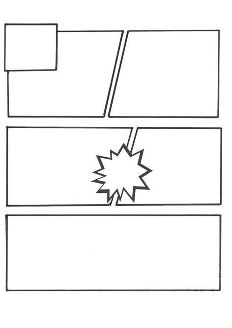 Free Printable Comic Strip Templates PDF Word Excel