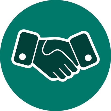 Handshake Vector Icon Vector Art At Vecteezy
