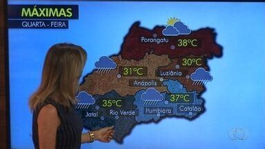Bom Dia GO Veja como fica o tempo em Goiás nesta quarta feira 27