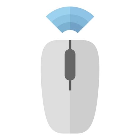 Icono de ratón de computadora en estilo de color plano Vector Premium