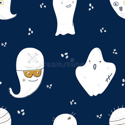 Night Seamless Pattern For Textile Or Paper As The Starry Night Sky