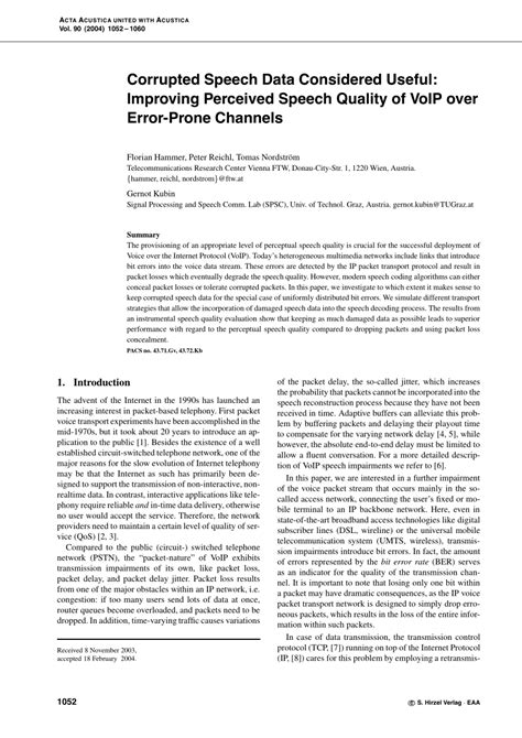 pdf corrupted speech data considered useful improving perceived speech quality of volp over