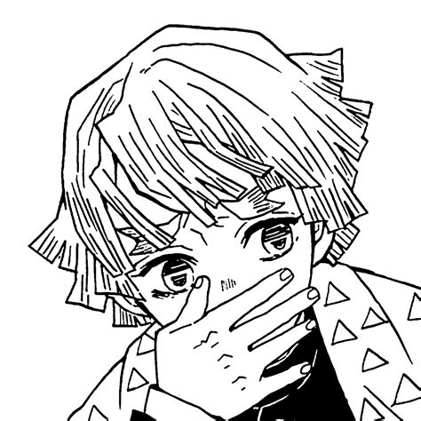 Desenho De Zenitsu Agatsuma De Demon Slayer Para Colorir Images And