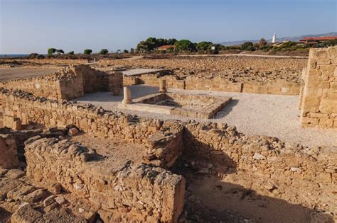 Paphos Archaeological Park In Cyprus Stock Photo Image Of Tourist