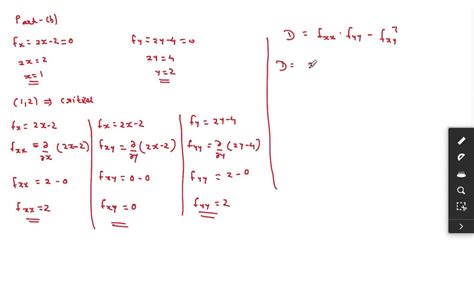 solved find the maxima minima and saddle points of f x y if any given that a fx 2 x 4 y