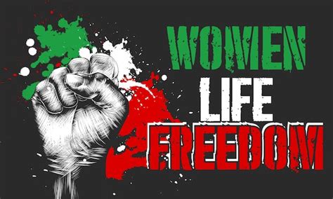 Libert De La Vie Des Femmes Jin Jiyan Azadi Iran Vecteur Premium