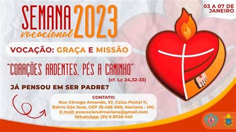 Inscrições para a Semana Vocacional 2023 seguem até o dia 27 de
