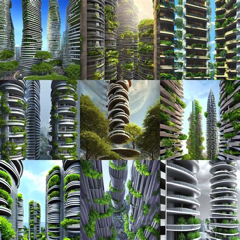 Matte Painting Of The Street Level View Of Spiral Stable Diffusion