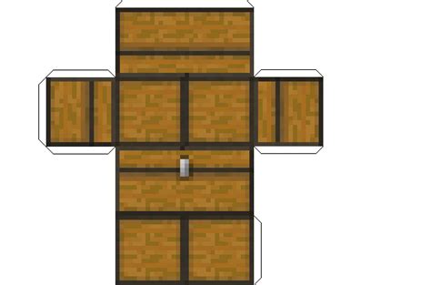 Papercraft Large Chest Minecraft Printables Minecraft Blocks