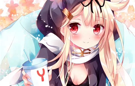 Wallpaper Girl Sexy Cleavage Long Hair Boobs Anime Beautiful Red Eyes For Mobile And