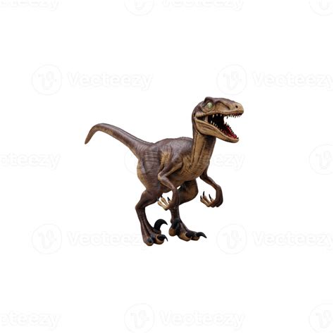 Free 3d Velociraptor Dinosaur Isolated 21107759 PNG With Transparent