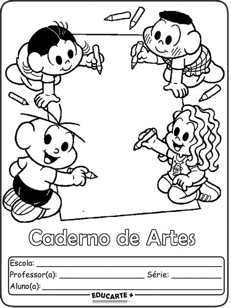 Abertura De Caderno De Artes