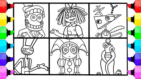 The Amazing Digital Circus New Coloring Pages Coloring All Bosses