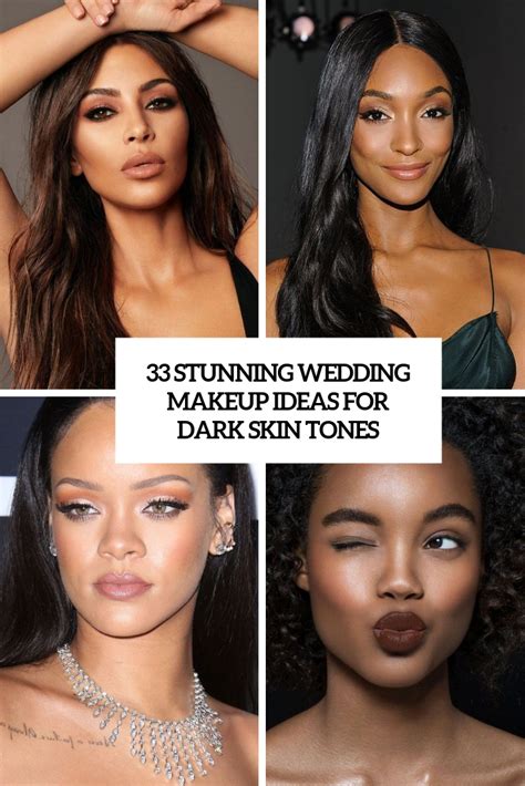 Stunning Wedding Makeup Ideas For Dark Skin Tones Weddingomania