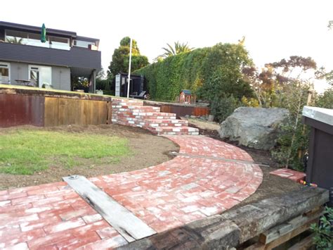 Steps Pathway With Recycled Red Bricks Musgroves In Christchurch