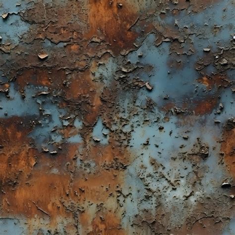Premium AI Image Rusted Metal Texture