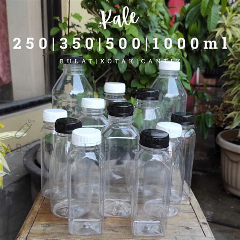 Jual Botol KALE 250ml 350ml 500ml 1000ml BULAT KOTAK CANTIK Minum 1