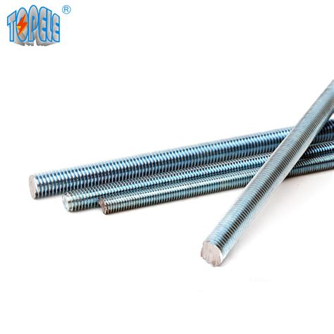 Zinc Plated Carbon Steel Full Threaded Rod For Construction Project