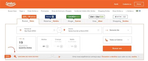 Smiles lança novo mecanismo de busca de voos Passageiro de Primeira