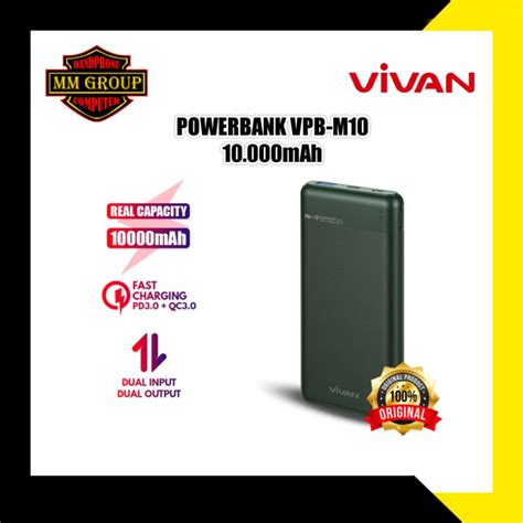 Jual Power Bank Vivan Mah Vpb M W Output Input Shopee