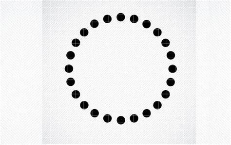 Circle Dot Frame SVG Dots Clip Art Png Graphic By SVG DEN Creative