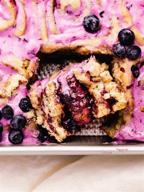 Blueberry Cinnamon Rolls Flouring Kitchen