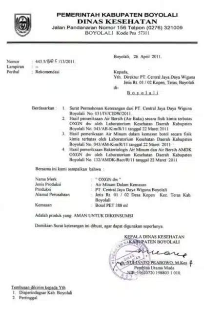 Contoh Surat Dinas Segala Keperluan Terlengkap