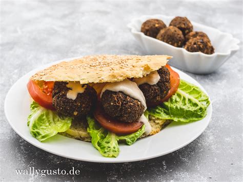 Falafel Sandwich Mit Tahini Joghurt Sauce Wallygusto
