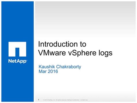Introduction To Vsphere Logs Ppt