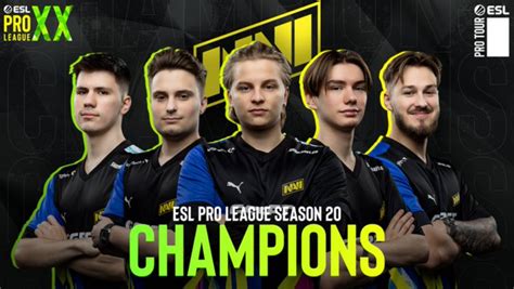NAVI Crowned Champions Of ESL Pro League Season 20