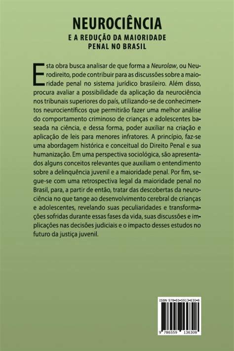Neurociência e a Redução da Maioridade Penal no Brasil Editora Lux Loja