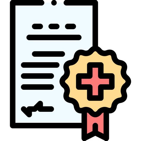 Medical Certificate Free Icon