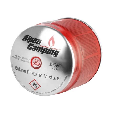 Cartouches gaz 190g Pack de 3 cartouches de gaz Butane Propane perçable